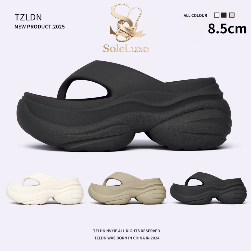 Jual SoleLuxe Sandal Jepit EVA Rubber Sol Tebal Sandal Wedges Wanita ...