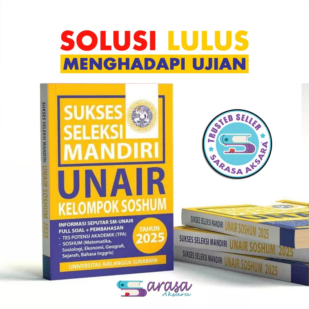 Jual BUKU SELEKSI MANDIRI UNAIR SOSHUM 2025 - SMUA UNAIR SOSHUM 2025 ...
