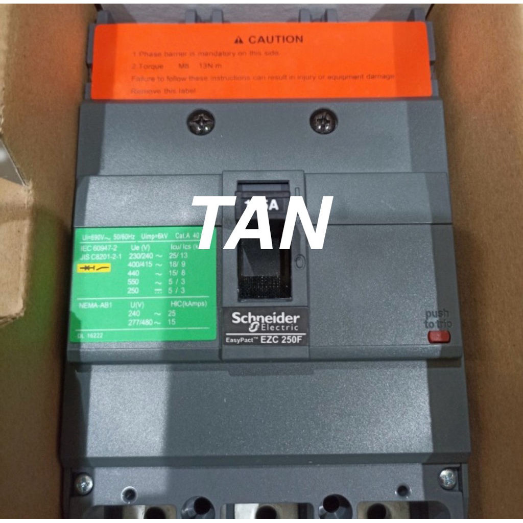 Jual MCCB EZC 250F 3P 250A/225A/200A/160A/125A SCHNEIDER | Shopee Indonesia
