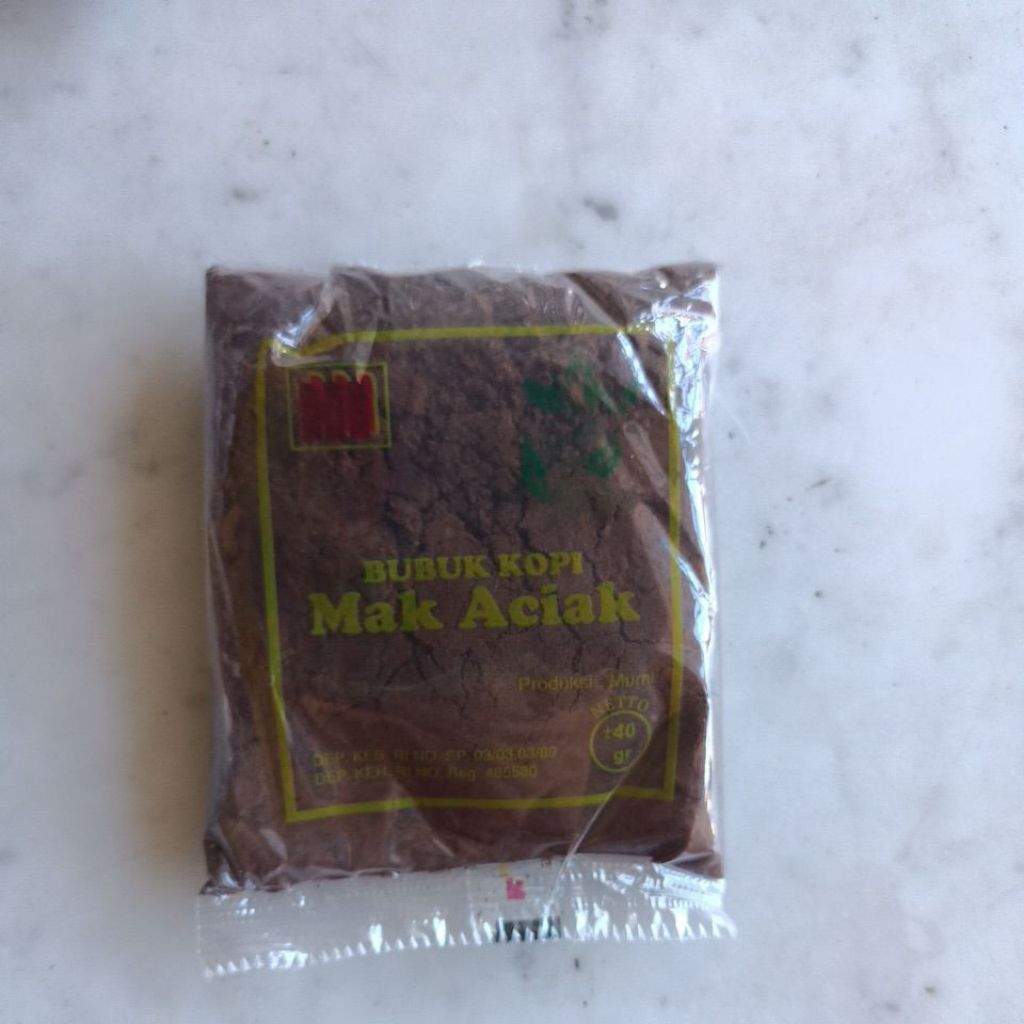 Jual 1 bungkus Kopi Hitam Mak aciak isi kurleb 40 gram | Shopee Indonesia