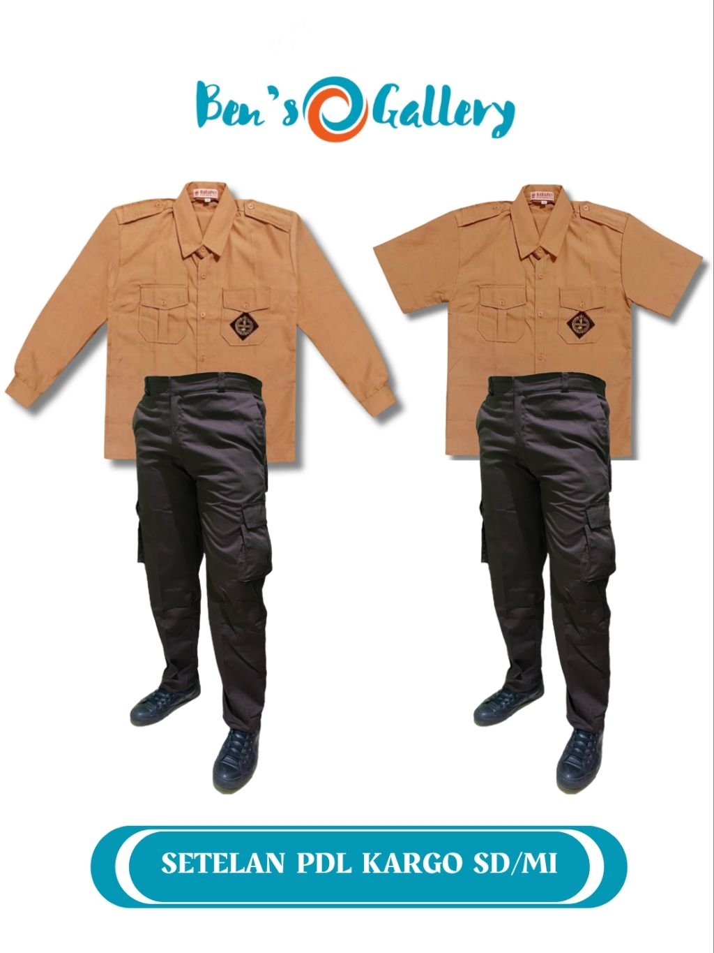 Jual Setelan Pramuka Penggalang SD MI Baju Penggalang Lengan Panjang Pendek Celana PDL Cargo ...