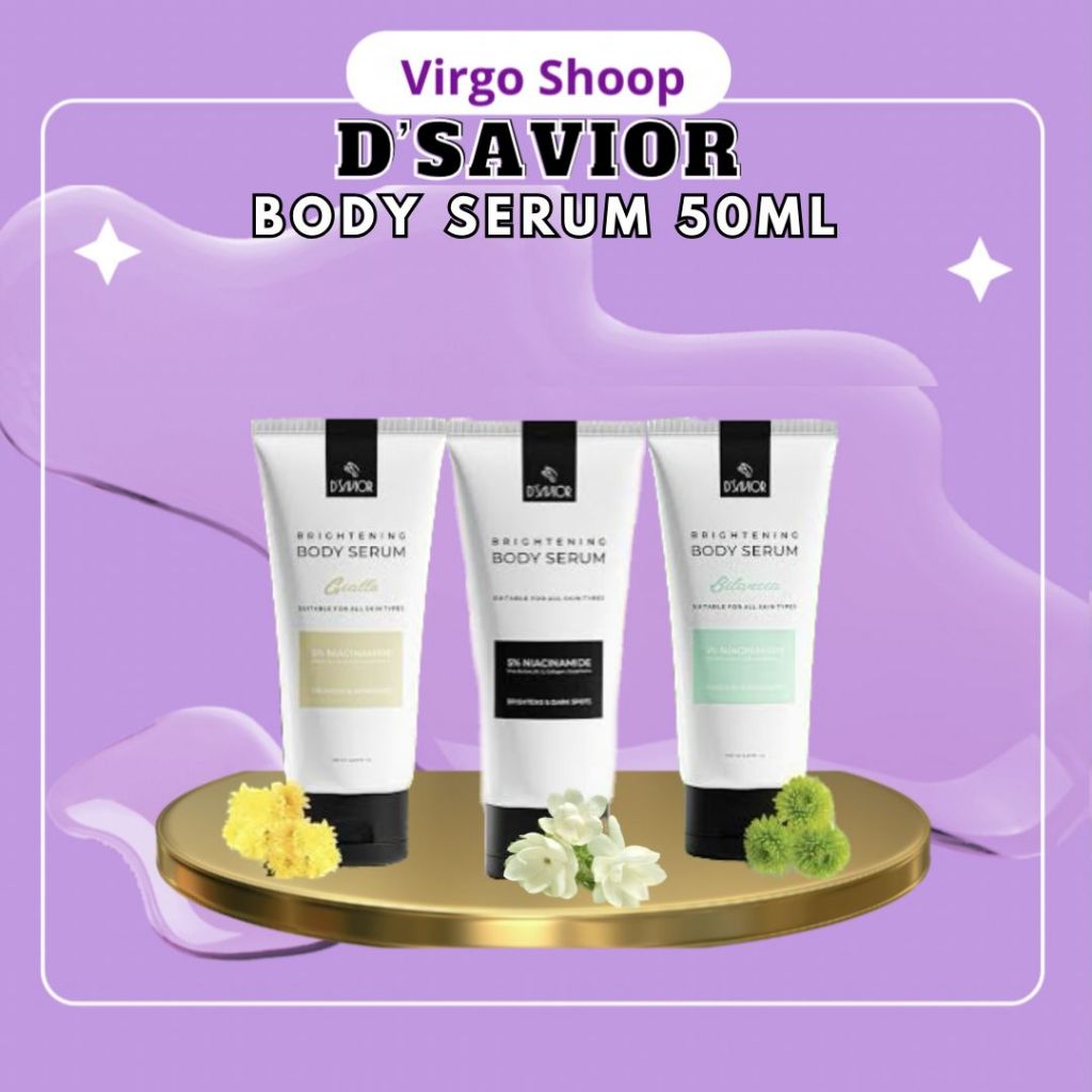 Jual ️VIRGO ️ D'savior Brightening Body Serum Kemasan 50ml - Body Serum ...