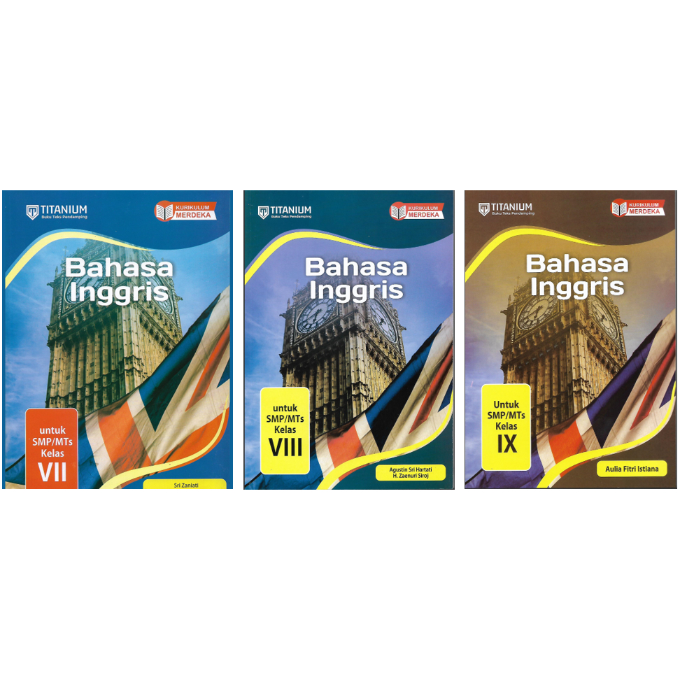 Jual Buku Teks Pendamping Bahasa Inggris untuk SMP/MTs Kelas VII, VIII & IX, KURIKULUM MERDEKA ...