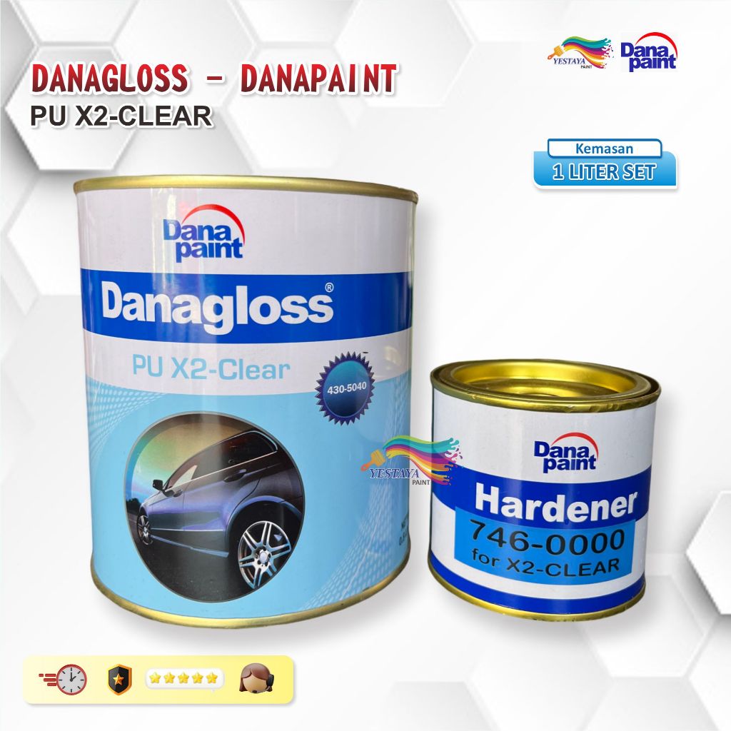 Jual CLEAR DANAGLOSS PU X2 1L SET [LUAR JAWA PAKE JTR.CARGO!!] | Shopee ...