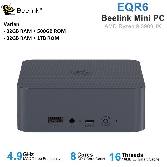 Jual BEELINK EQR6 Mini PC - AMD Ryzen 9 6900HX - Mini PC Terbaru dari ...