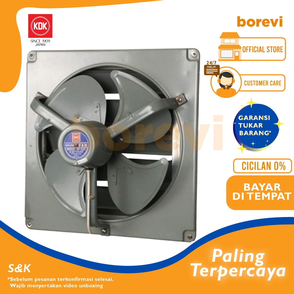Jual Kdk 40aas Exhaust Fan Dinding 16 Inch Hexos Tembok Kipas Angin ...