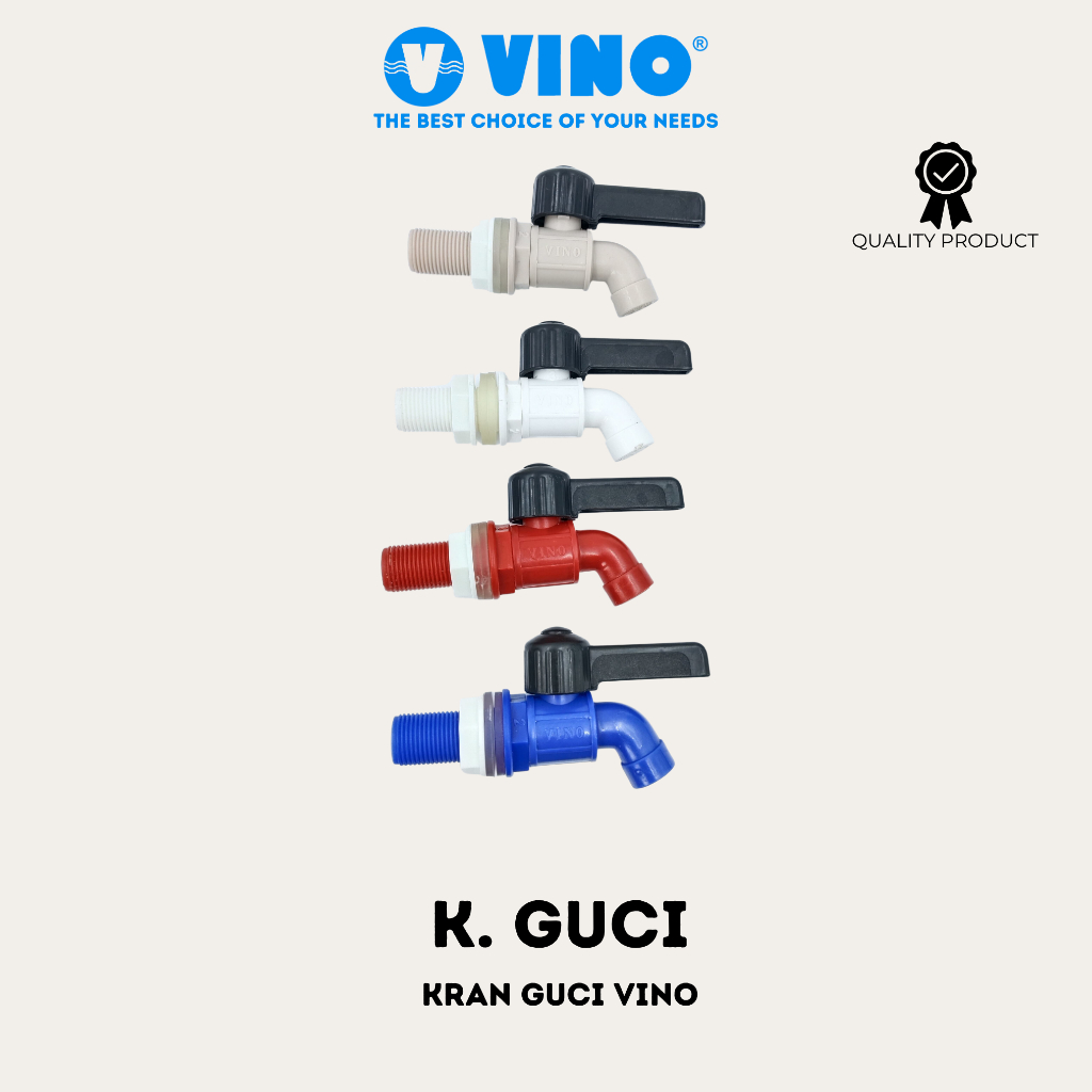 Jual VINO Kran GUCI PVC - Kran Guci Plastik - Keran Air Guci - Putih ...