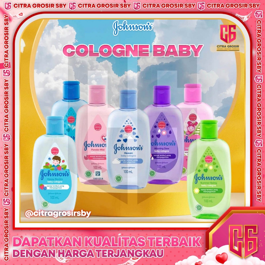 Jual JOHNSON'S Cologne Baby || Powder Mist Baby || Slide || Happy ...