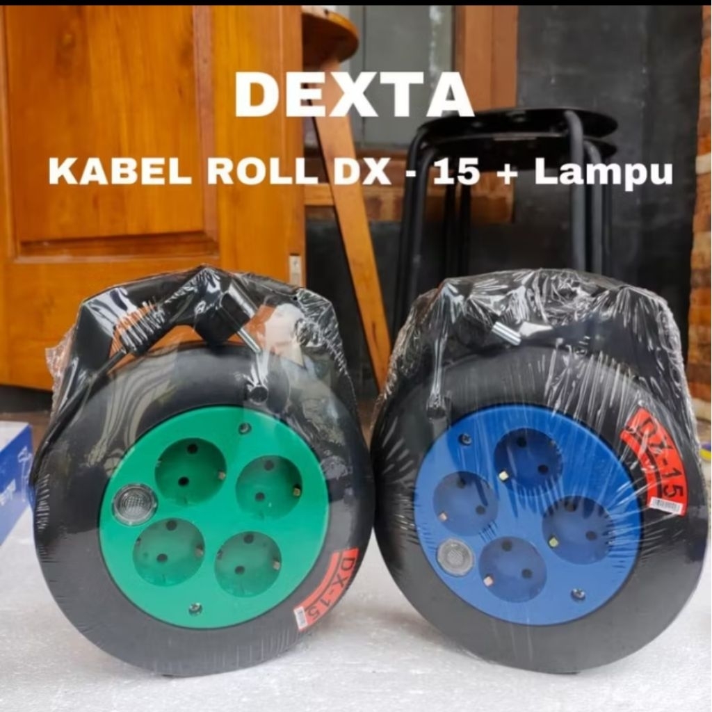 Jual DEXTA Kabel Roll Box DX-15 4 Lubang + Lampu Indikator | Shopee ...