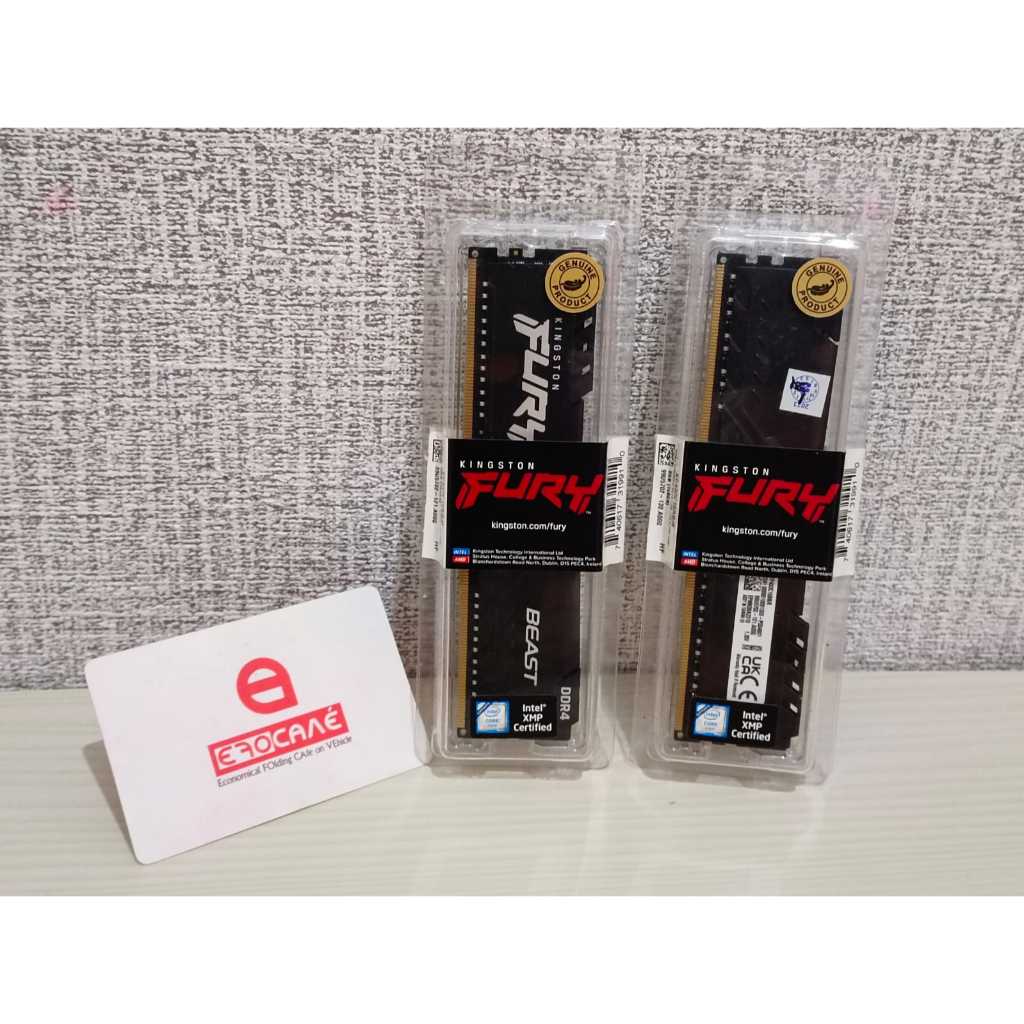 Jual RAM DDR4 Kingston FURY BEAST 16GB kit 3200 MHz PC4-25600 8GB x2 --Terima Tukar Tambah ...