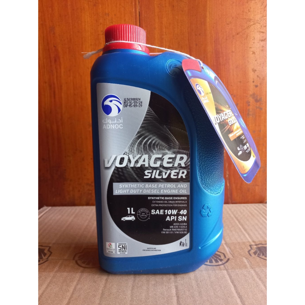 Jual Adnoc Voyager Silver 10W-40 1L API SN Original | Shopee Indonesia