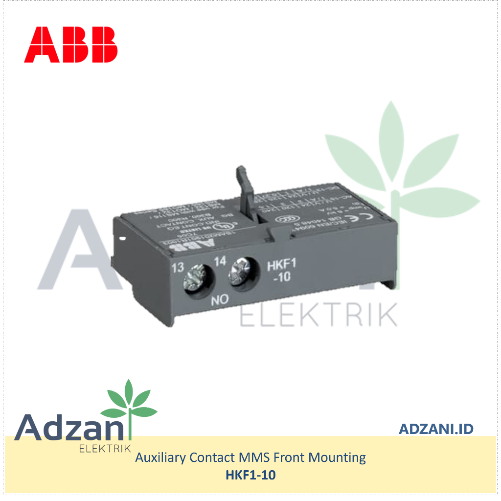 Jual ABB HKF1-10 Auxiliary Contact MS116 MS132 MS165 Motor Starter ...