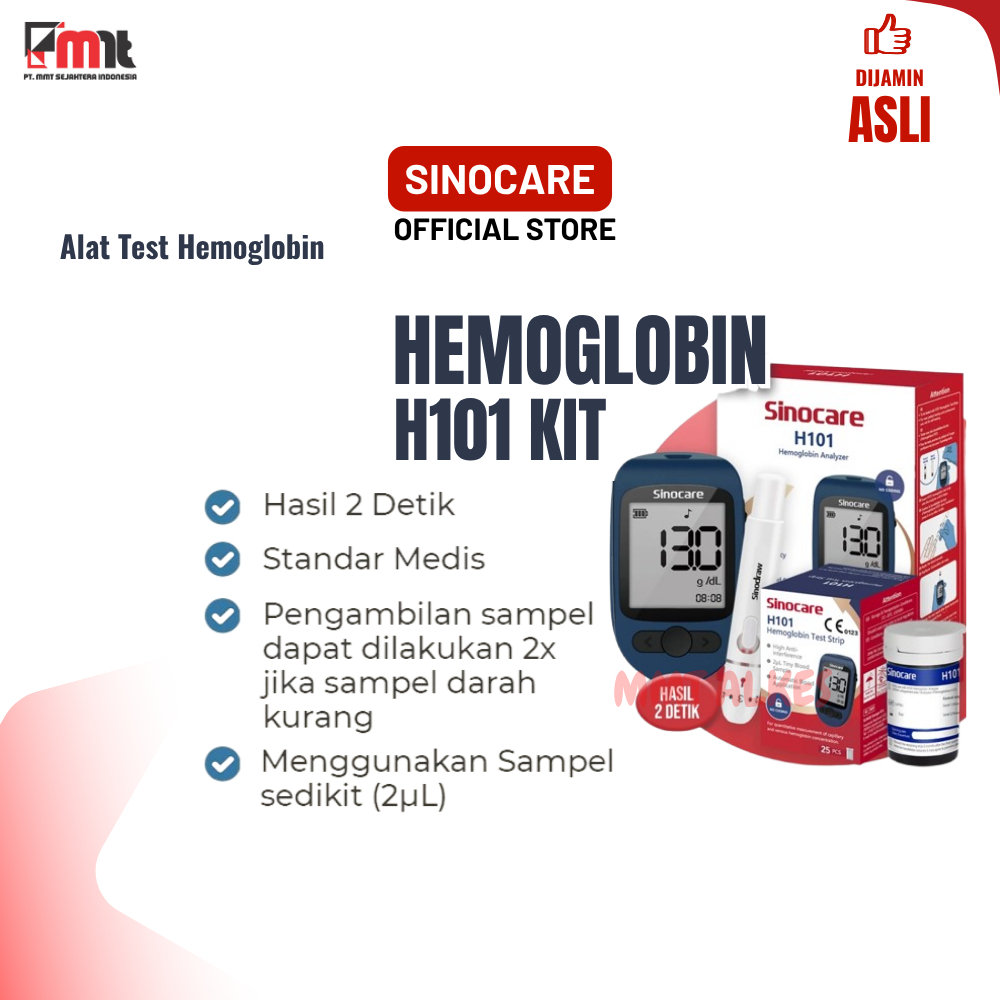 Jual Alat Cek Darah Hemoglobin H101 Sinocare Alat Tes HB | Shopee Indonesia