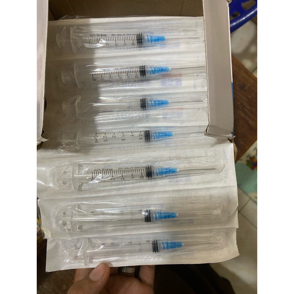Jual Syringe/Spuit 3 cc onemed/pcs | Shopee Indonesia