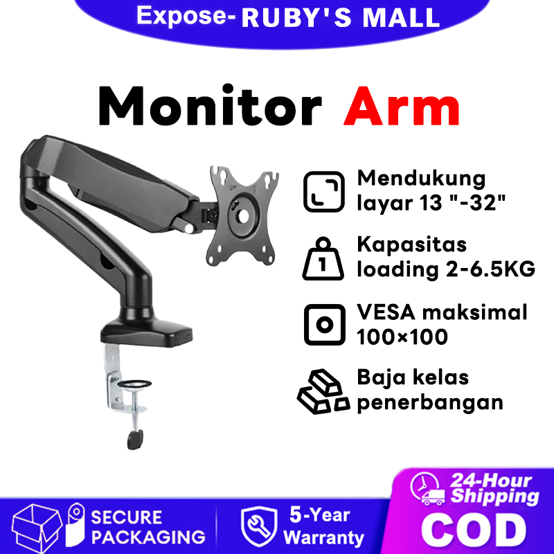 Jual Monitor Arm Bracket TV LED LCD Gas Spring Cocok untuk Semua Ukuran ...