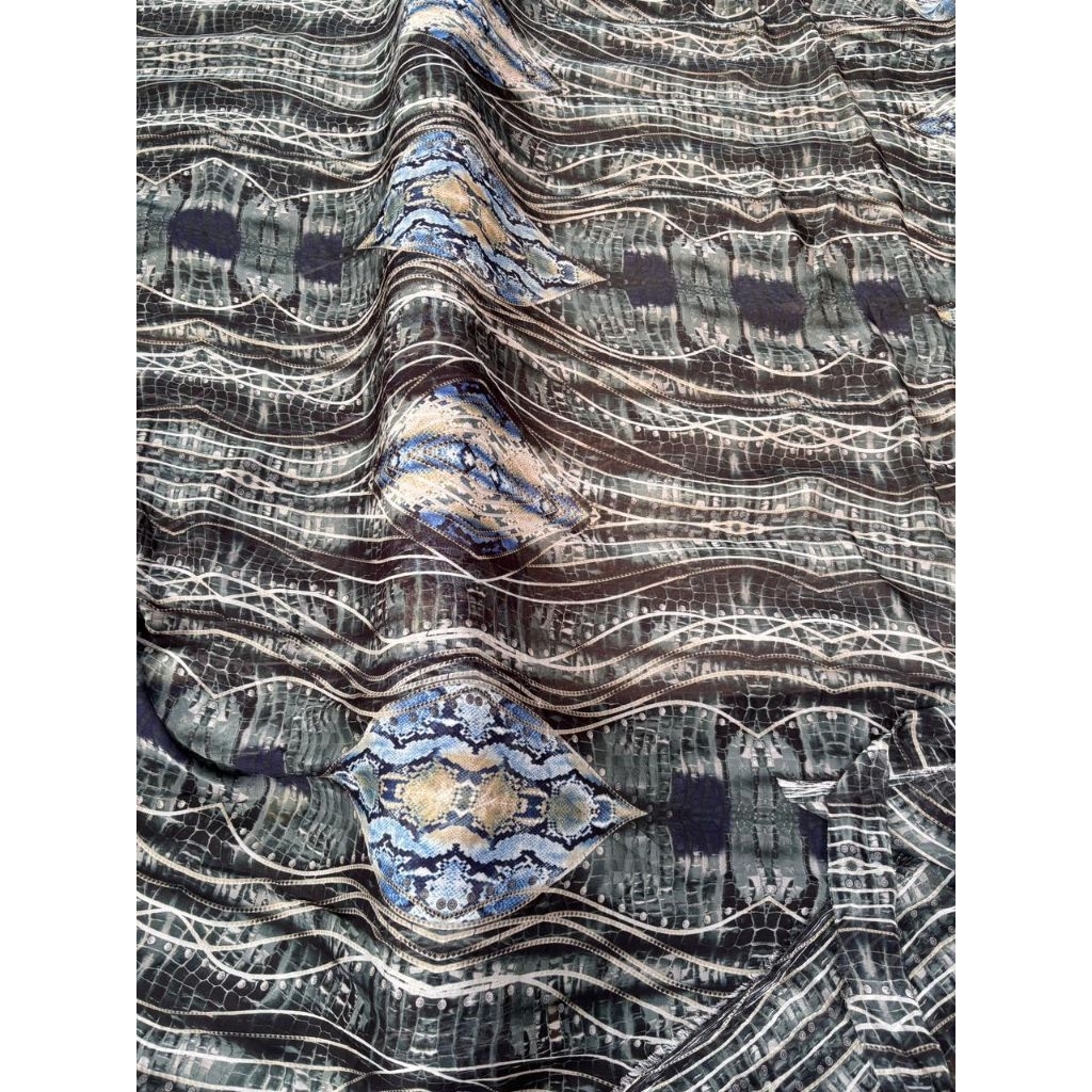 Jual kain sifon motif ular - kain sifon motif - kain bahan motif - kain ...