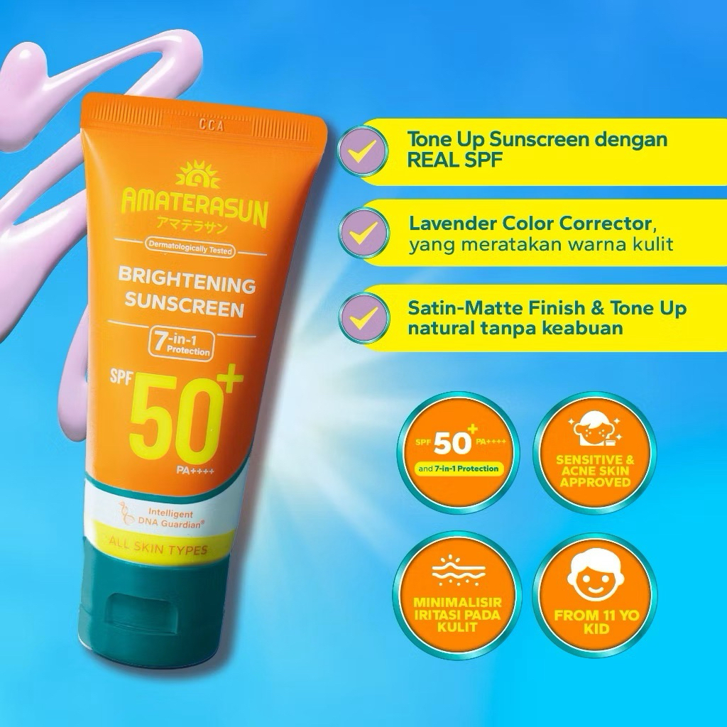 Jual AMATERASUN BRIGHTENING SUNSCREEN SPF50 PA+++ 40gr | Shopee Indonesia
