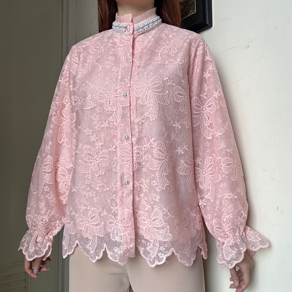 Jual Gisella BKK Top atasan blouse kemeja katun organdi bordir korean style by Biel the Label ...