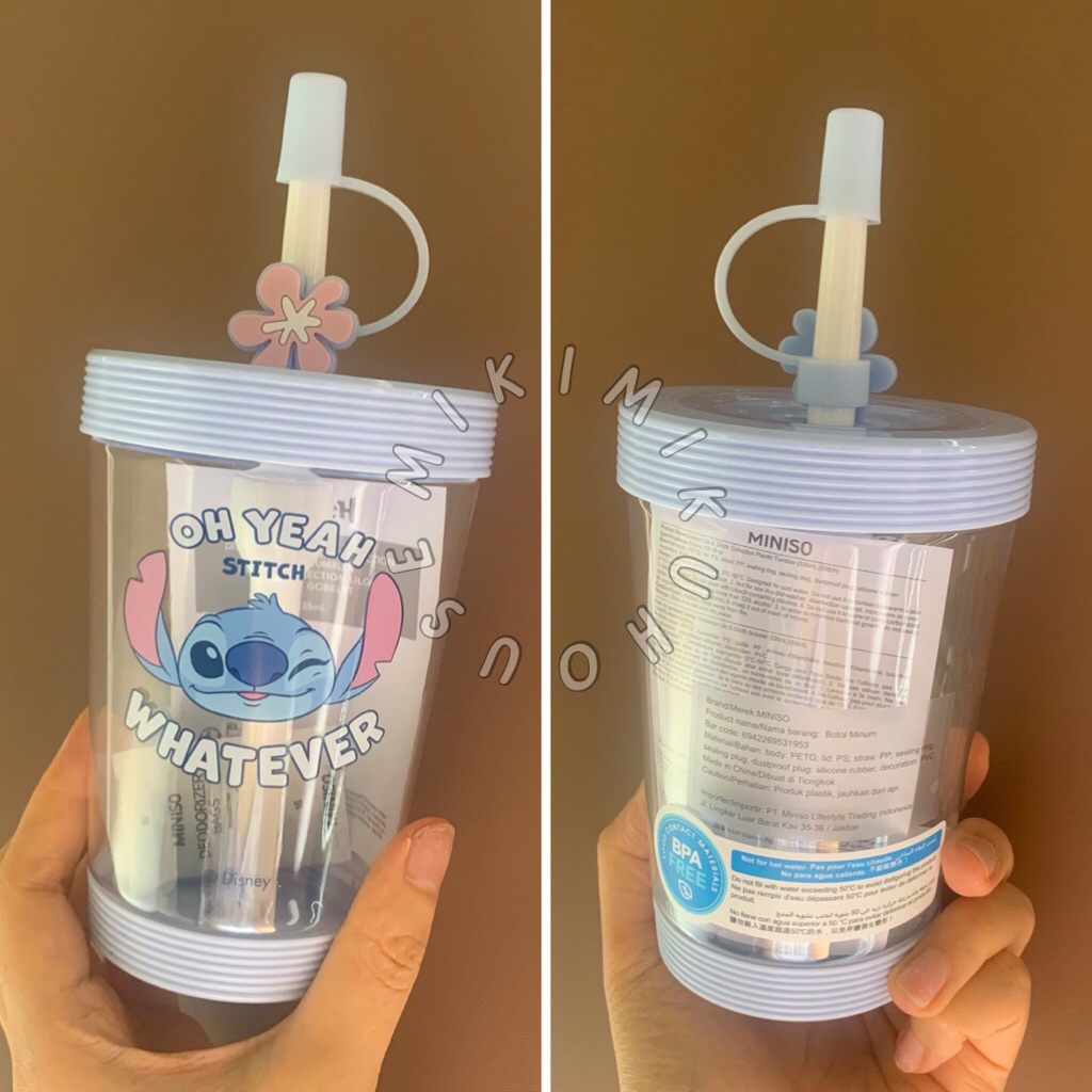 Jual DISNEY X MINISO STITCH TUMBLER BPA FREE LILO & STITCH X ANGEL ...