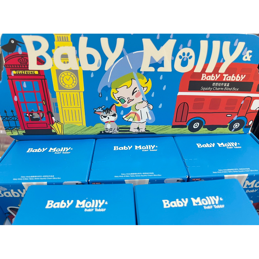 Jual Popmart Baby Molly Baby Tabby Squishy Charm Blind Box | Shopee ...