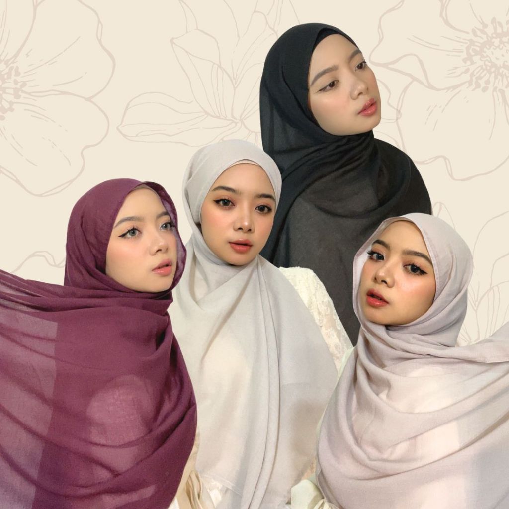 Jual Pashmina Voal Shawl Hijab Arab Trendy Modal BY BERONA | Shopee ...