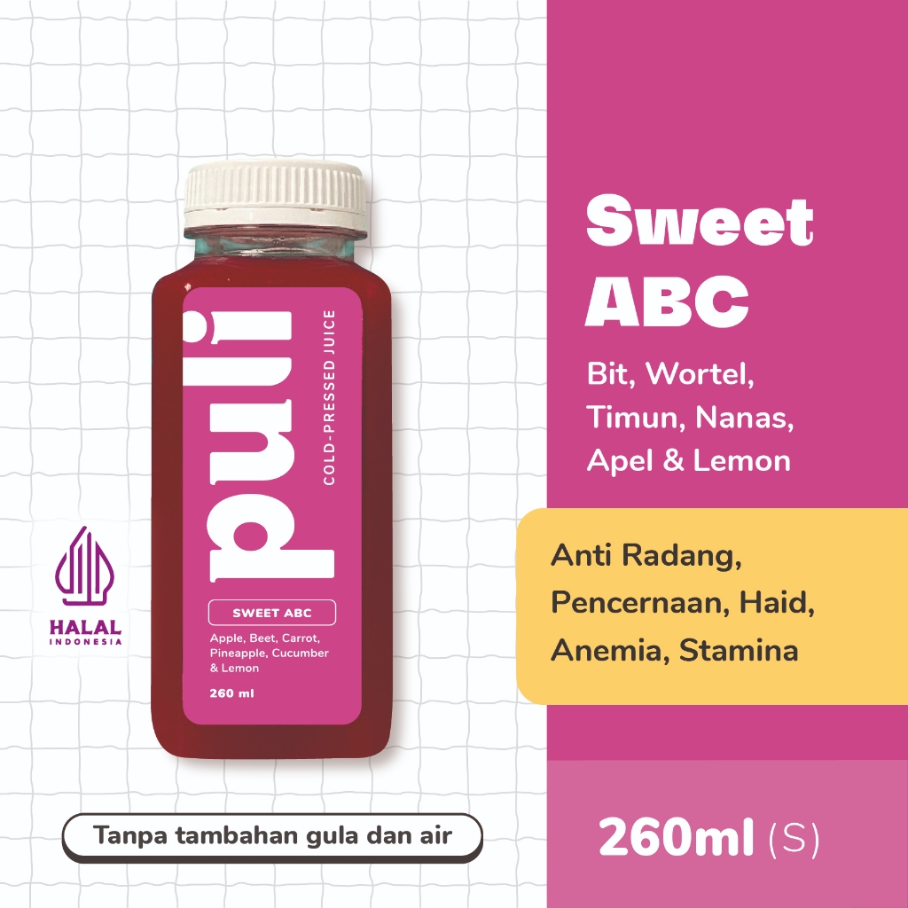Jual Puli Juice - Sweet ABC | Cold Pressed Juice 260ml (Small) | Shopee ...