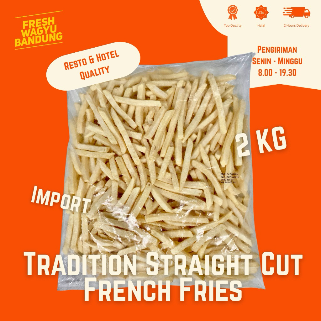 Jual TRADITION KENTANG GORENG CURAH 11MM IMPORT STRAIGHT CUT 2KG ...