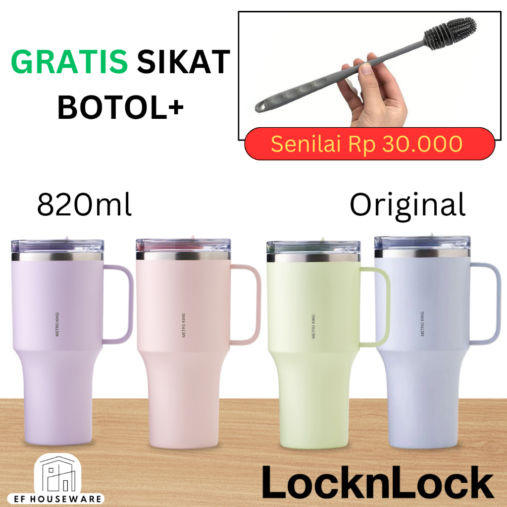 Jual LocknLock Metro King Tumbler New 820ML LHC4390 | Shopee Indonesia