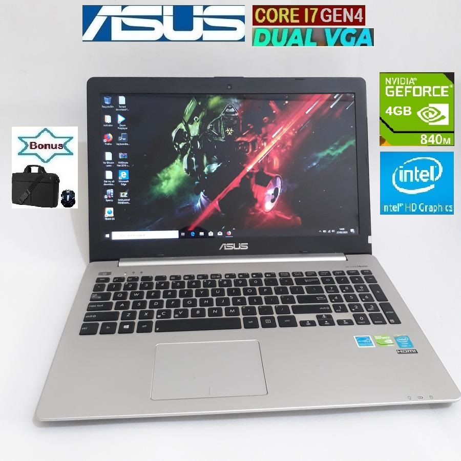 Jual LAPTOP NVDIA GEFORCE 4GB ASUS GAMING CORE I7 DUAL VGA HARDIS SSD 512GB RAM 8GB | Shopee ...