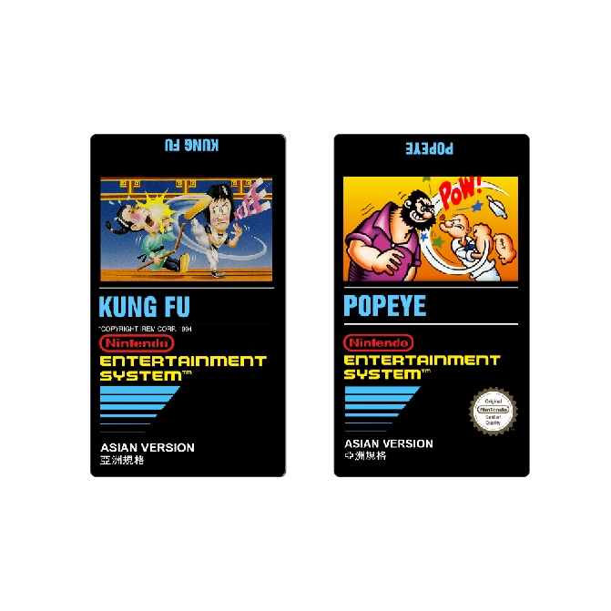 Jual Stiker “Label Kaset NES” Jadul Game “Kung Fu Popeye” Nintendo ...
