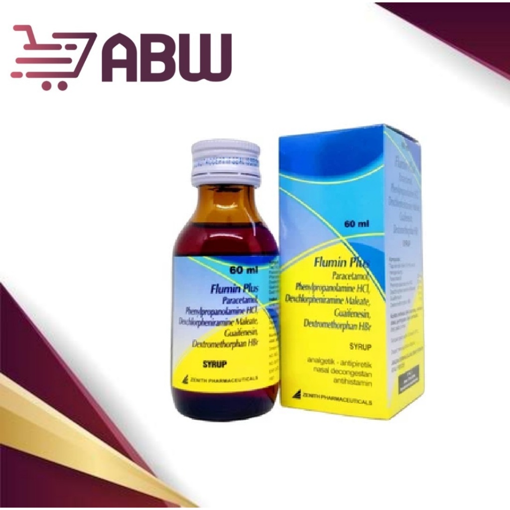 Jual [A] Flumin Plus Sirup 60 ml - Anti Nyeri dan Demam Flu Alergi ...