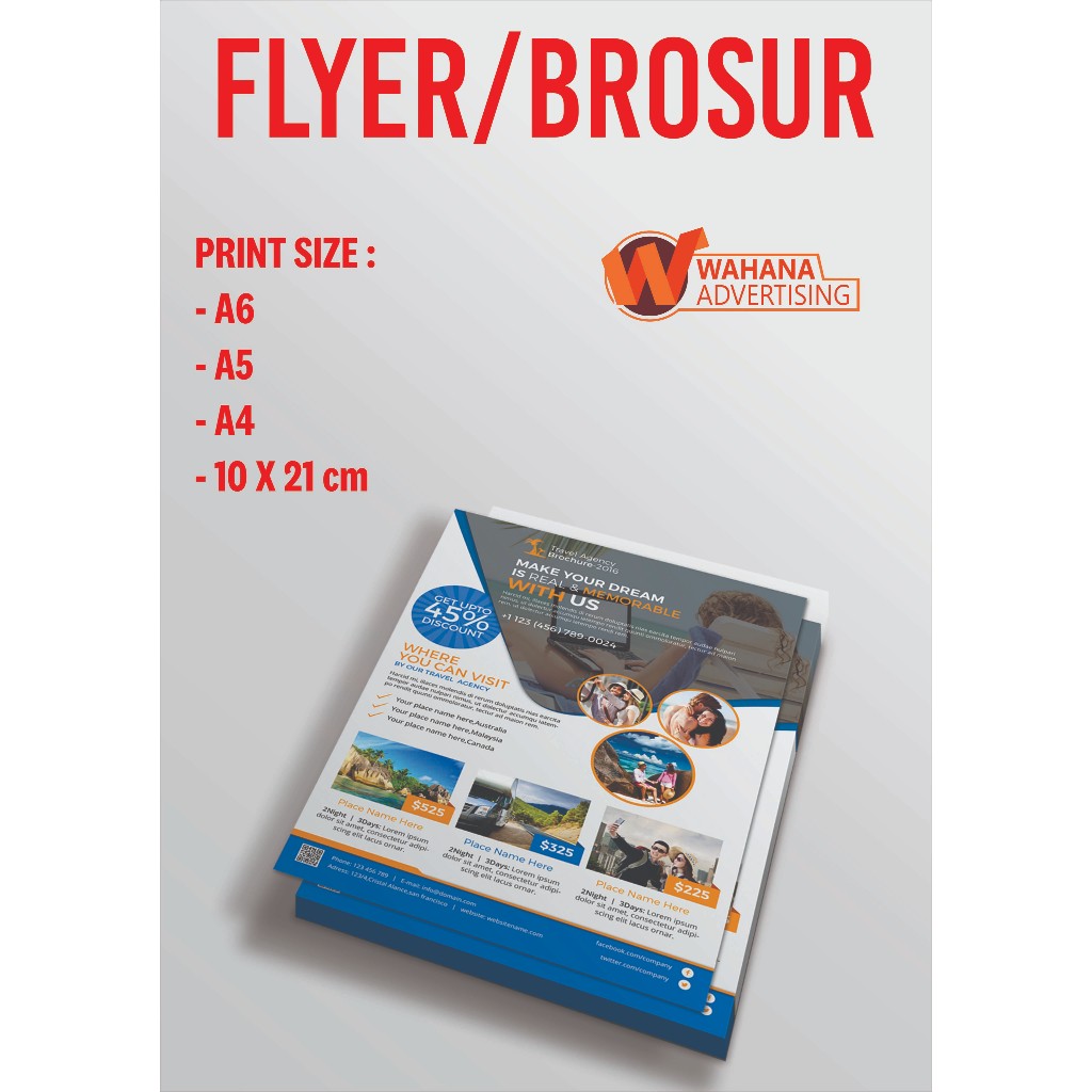 Jual CETAK BROSUR ART PAPER A4 A5 A6 TERMURAH / PRINT CUSTOM FLAYER ...