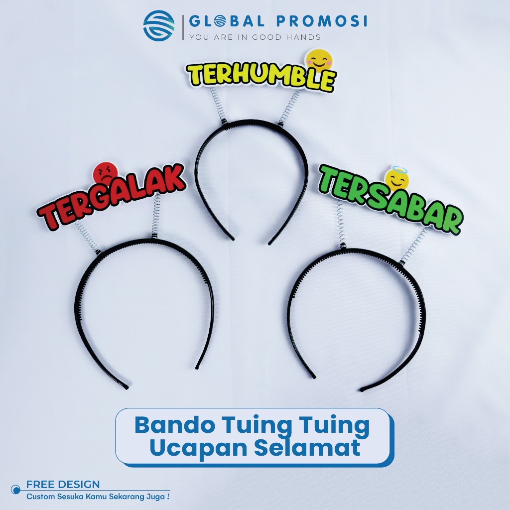 Jual Custom Bando Ucapan Tuing Tuing Akrilik / Bando Atribut Konser ...