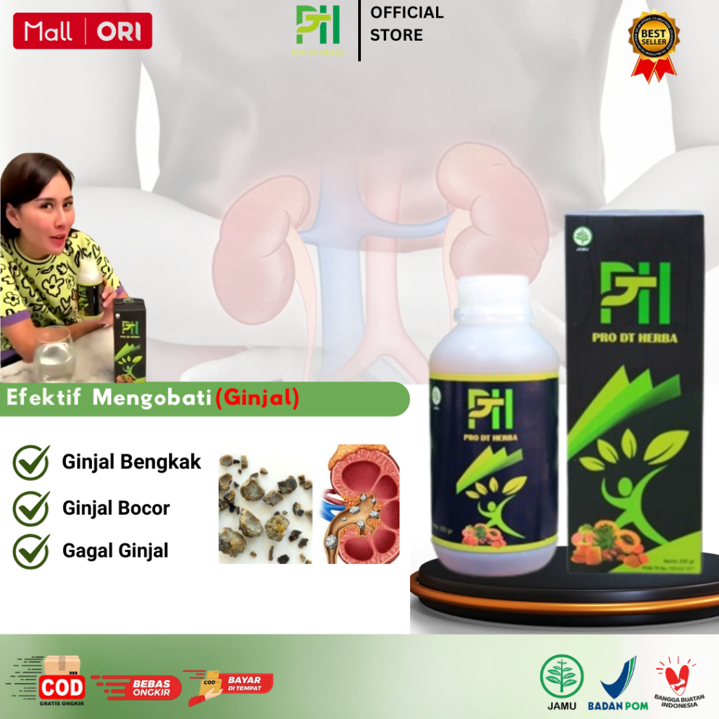 Jual PRO DT HERBA 350g Obat Herbal Ginjal Batu Bocor Gagal Infeksi ...