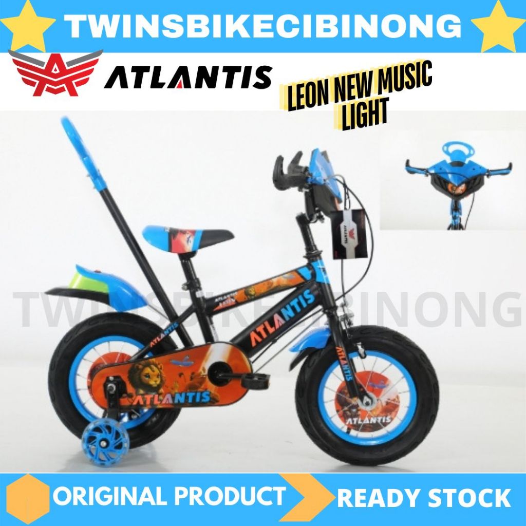 Jual Sepeda Anak Laki Laki BMX 12 atlantis LEON BAN POMPA/ EVA DORONGAN ...