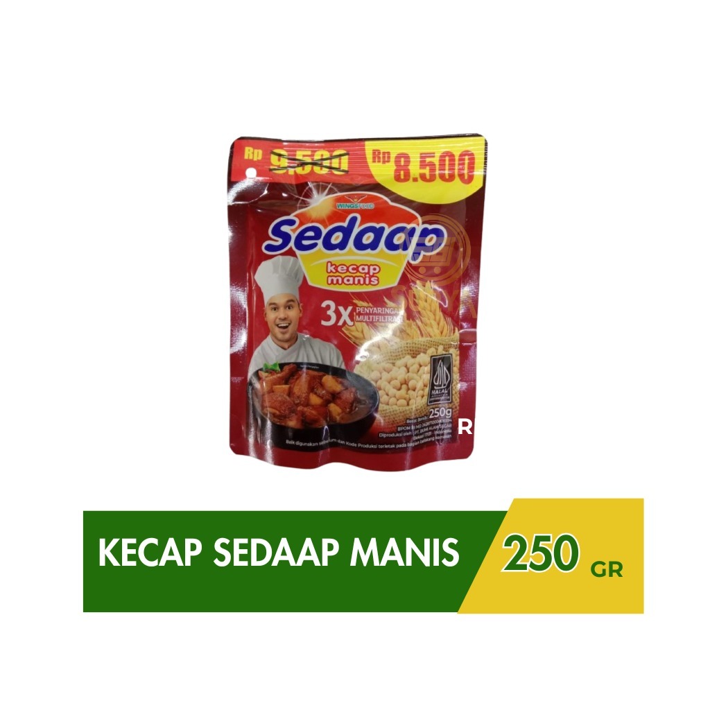 Jual Kecap Sedaap Manis Pouch 250GR | Shopee Indonesia