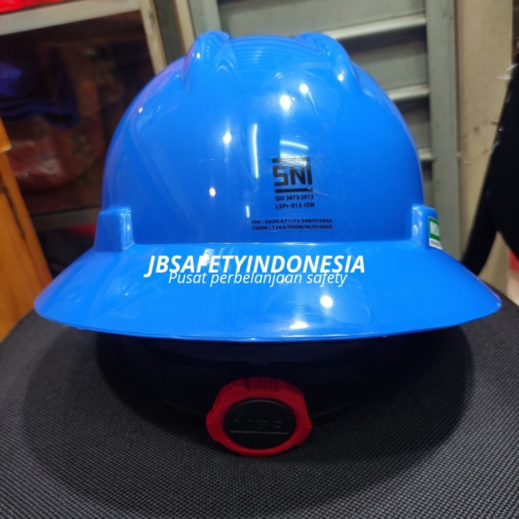 Jual Helm Safety MSA Lokal Full Brim Lengkap Dengan Fastrack Standard ...