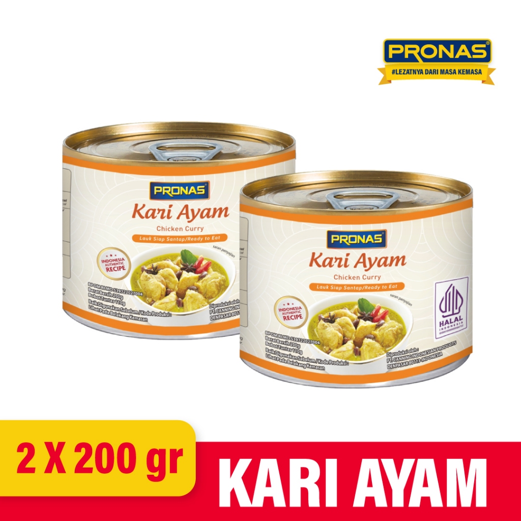 Jual PRONAS Kari Ayam 200 g dengan Kemasan EOE Bundling 2 pcs | Shopee ...