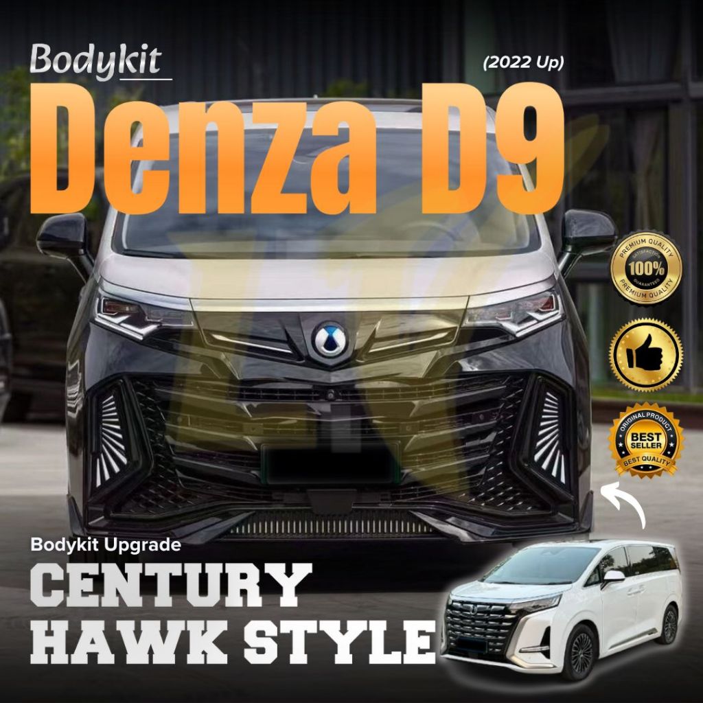 Jual DENZA D9 (2022 UP) - BODYKIT / BODY KIT - UPGRADE CENTURY HAWK ...