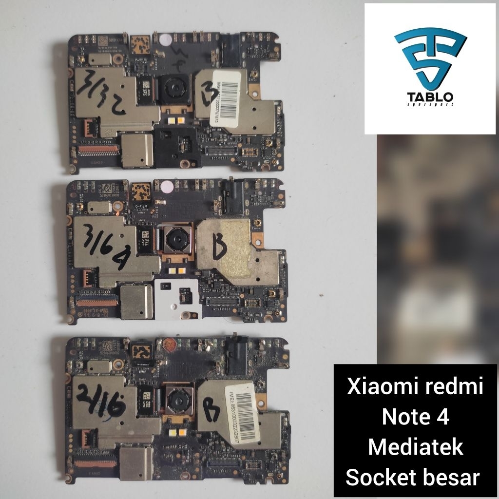 Jual Mesin Xiaomi Redmi note 4 mediatek socket besar normal no sandi ...
