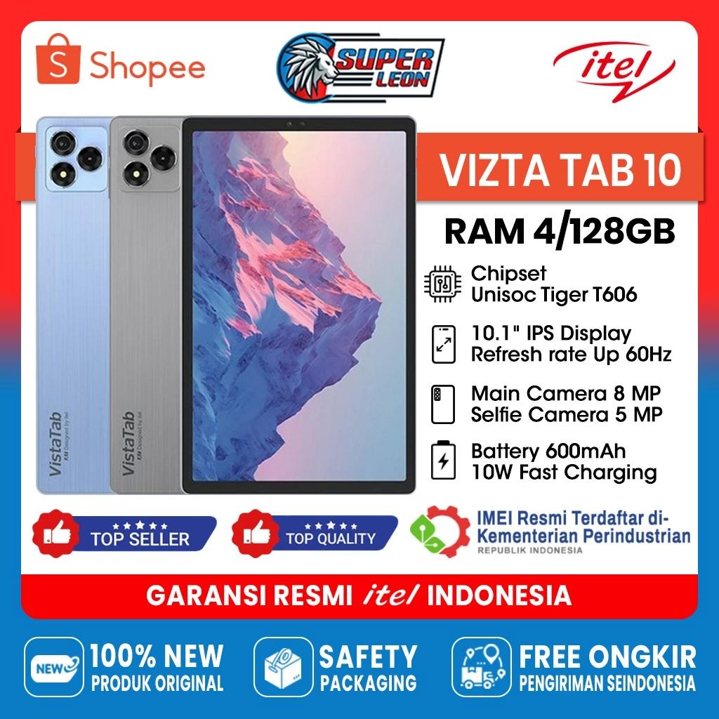 Jual Itel VistaTab 10 Tablet [4GB+128GB] - Garansi Resmi 1 Tahun | Shopee Indonesia