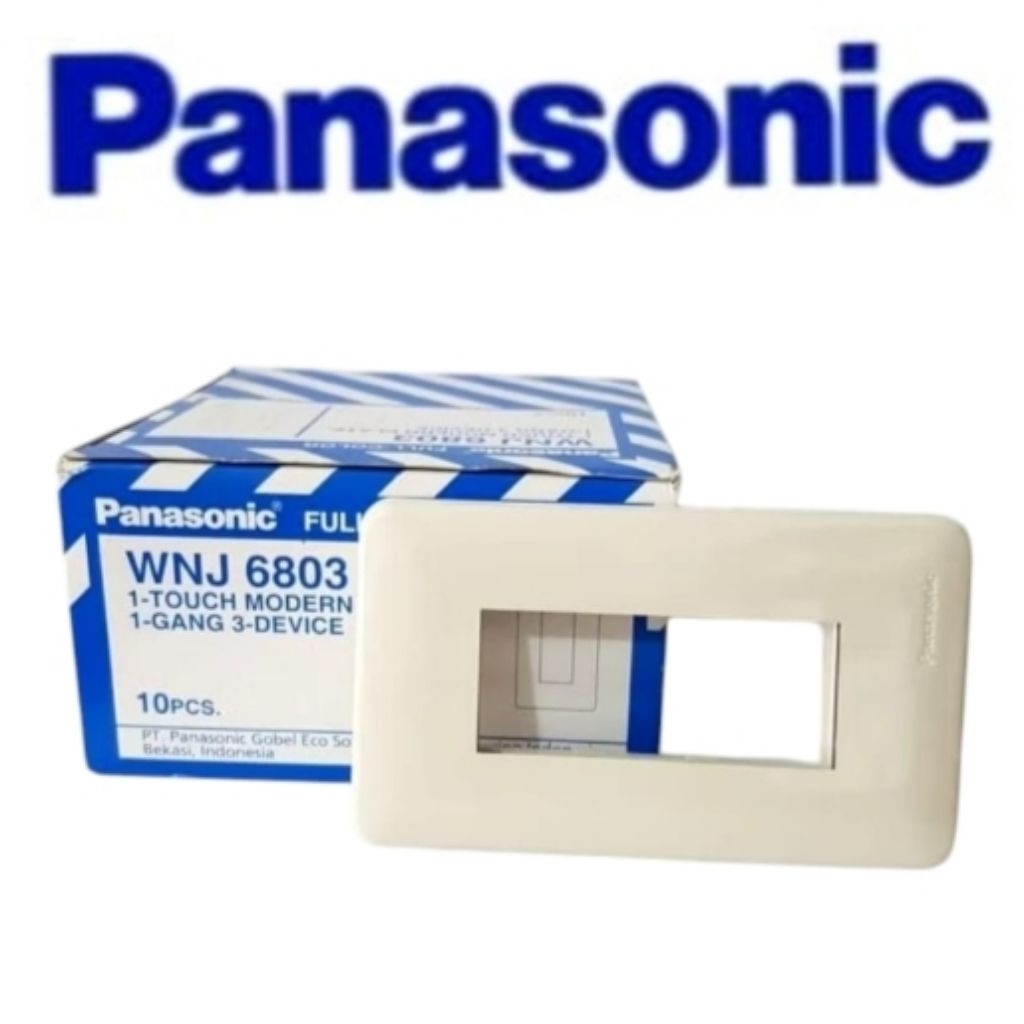 Jual PLAT PANASONIC WNJ 6803 PLATE FRAME PAPAN 3 GANG 3 LUBANG WNJ6803 | Shopee Indonesia