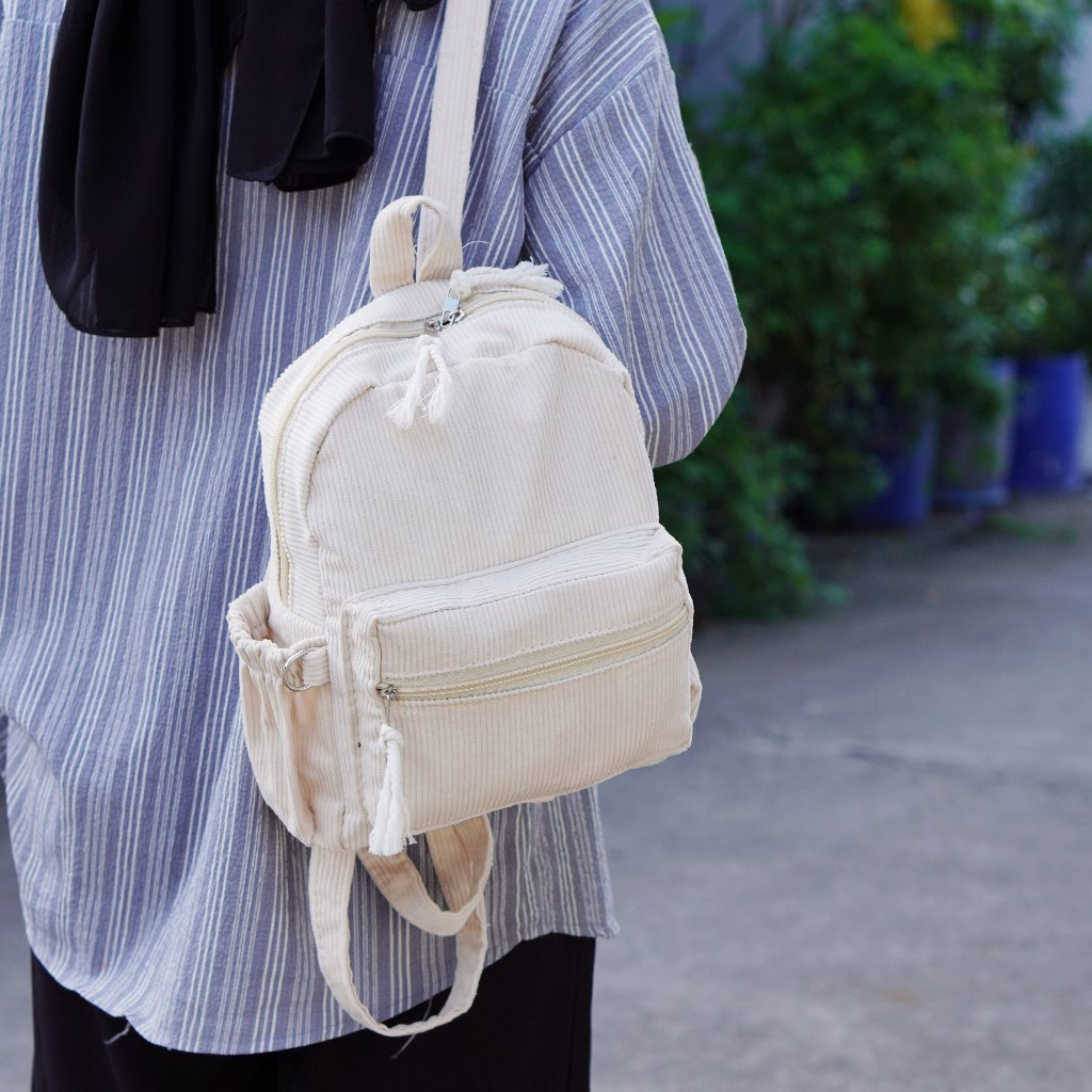 Jual Tas Ransel Corduroy Ransel Minimalis Muat Banyak Wadah Remaja ...