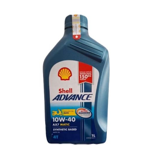 Jual Oli Mesin MATIC 10W-40 SHELL ADVANCE AX7 MATIC 1liter | Shopee ...