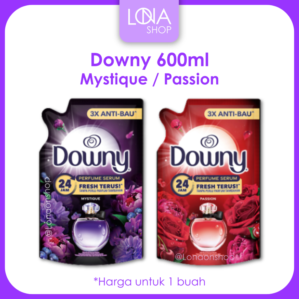 Jual Downy Mystique / Passion 600 ml | Pelembut dan Pewangi Pakaian Konsentrat Premium Parfum ...