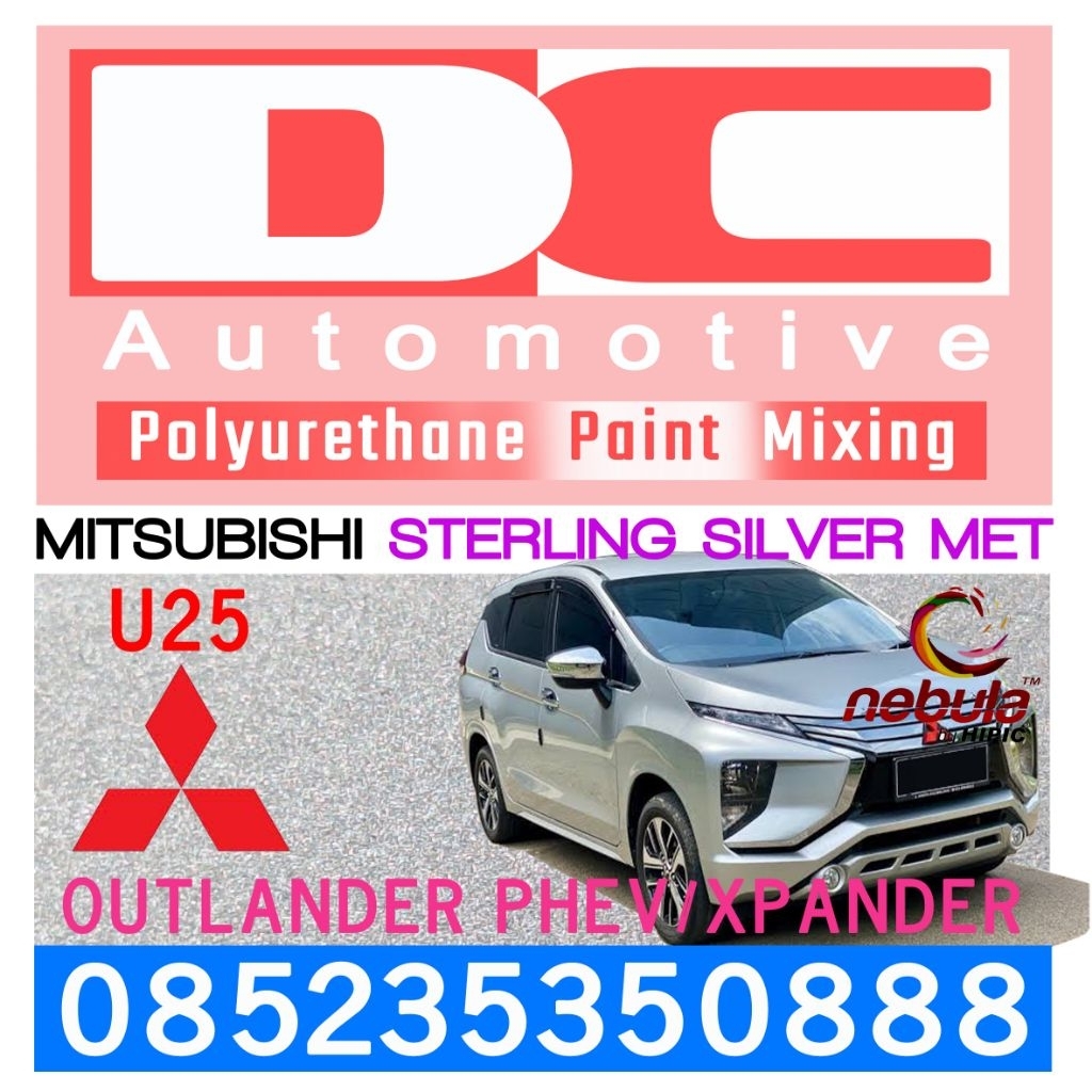 Jual Cat PU Mitsubishi Sterling Silver Metallic U25 | Shopee Indonesia