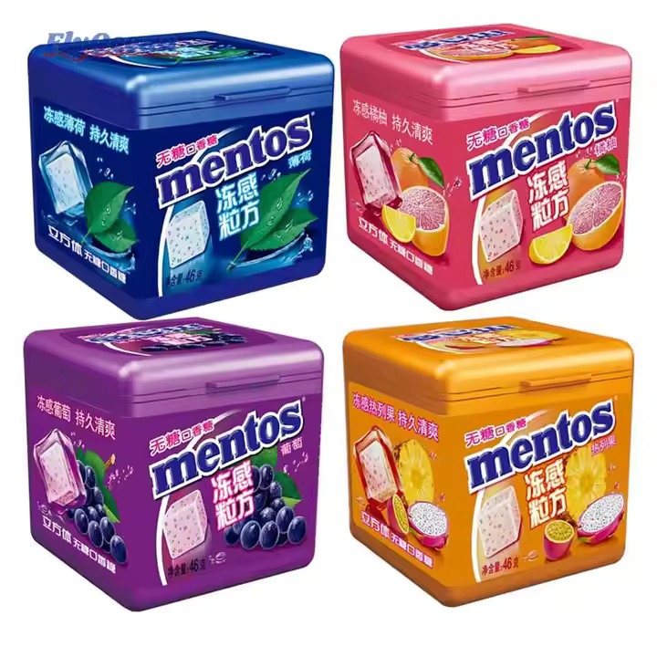 Jual Permen Mentos Pure Fresh Bubble Gum Cube Sugar Free China | Shopee ...