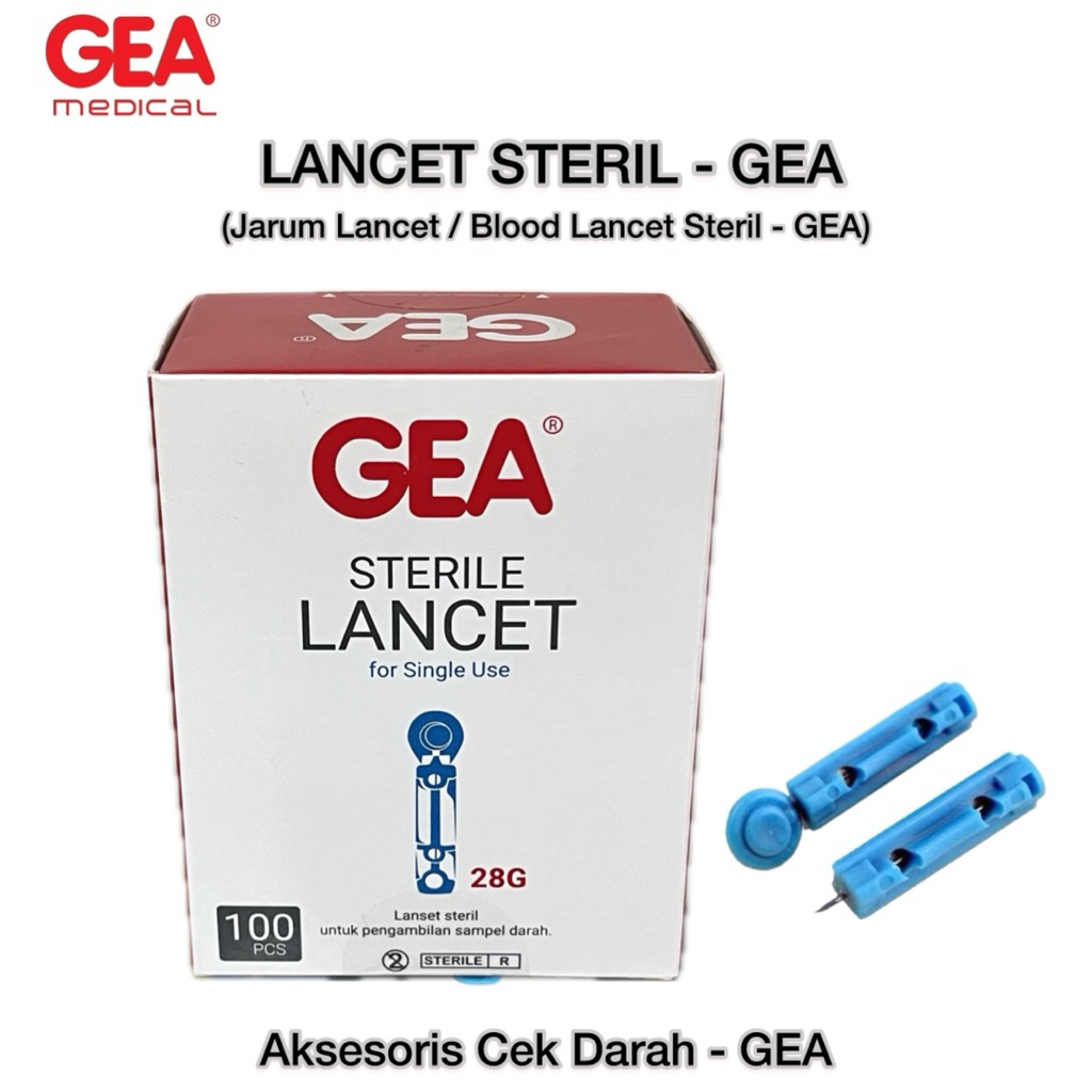 Jual BLOOD LANCET ONEHEALTH / GEA 28G ISI 100 PCS | Shopee Indonesia