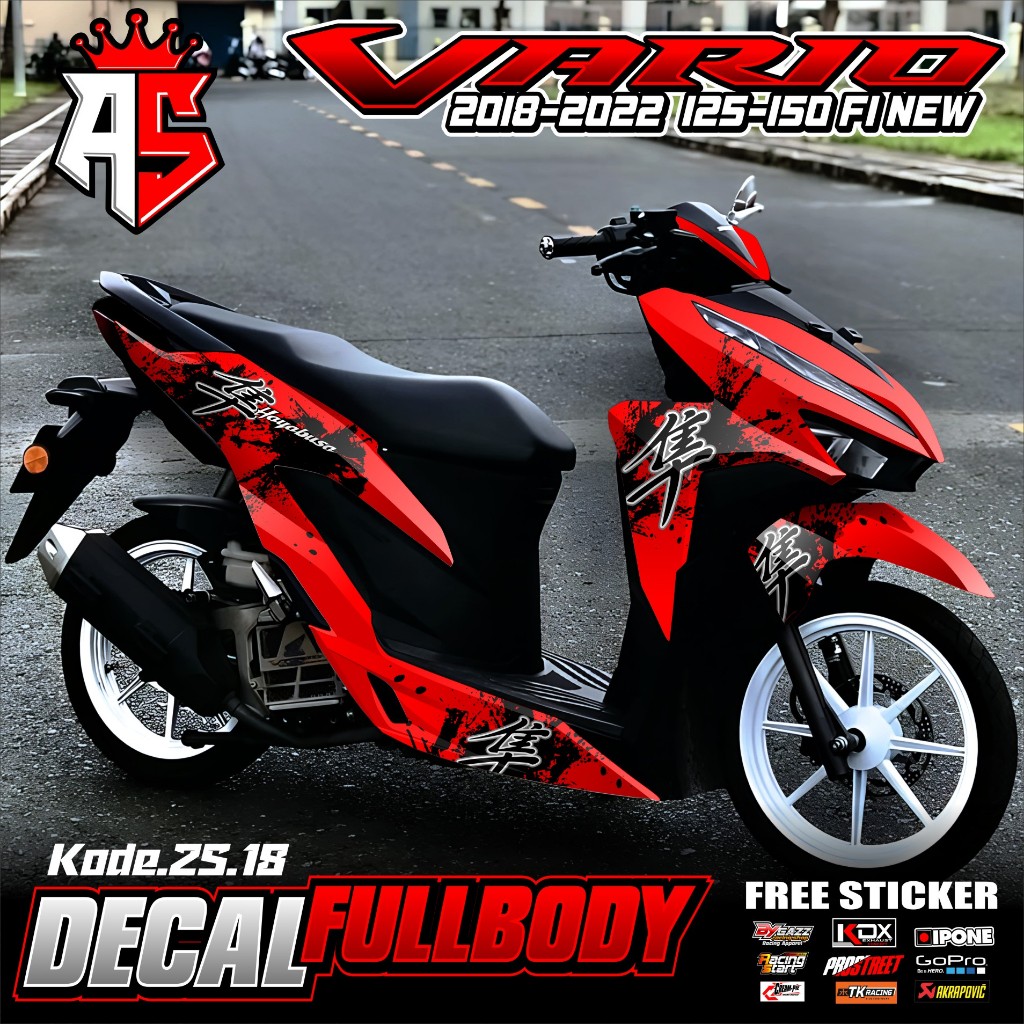 Jual (COD) TERBARU Decal Sticker Honda Vario New 125 150 Full body - Stiker Skotlet Modifikasi ...