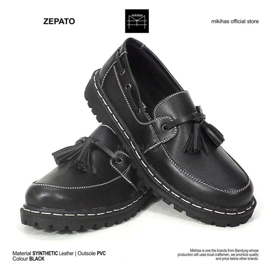 Jual Mikihas - Sepatu Loafers Pria Kulit Slip-On Formal - Zepato Shoes ...